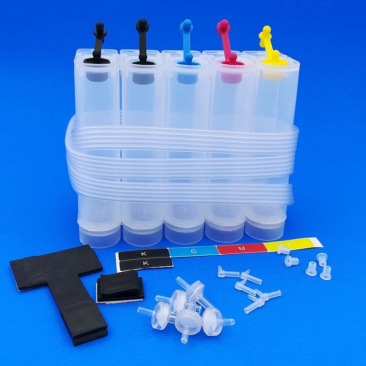 5 Colour CISS Kit With Accessories tool Ink Tank For Canon / Epson / Hp ...