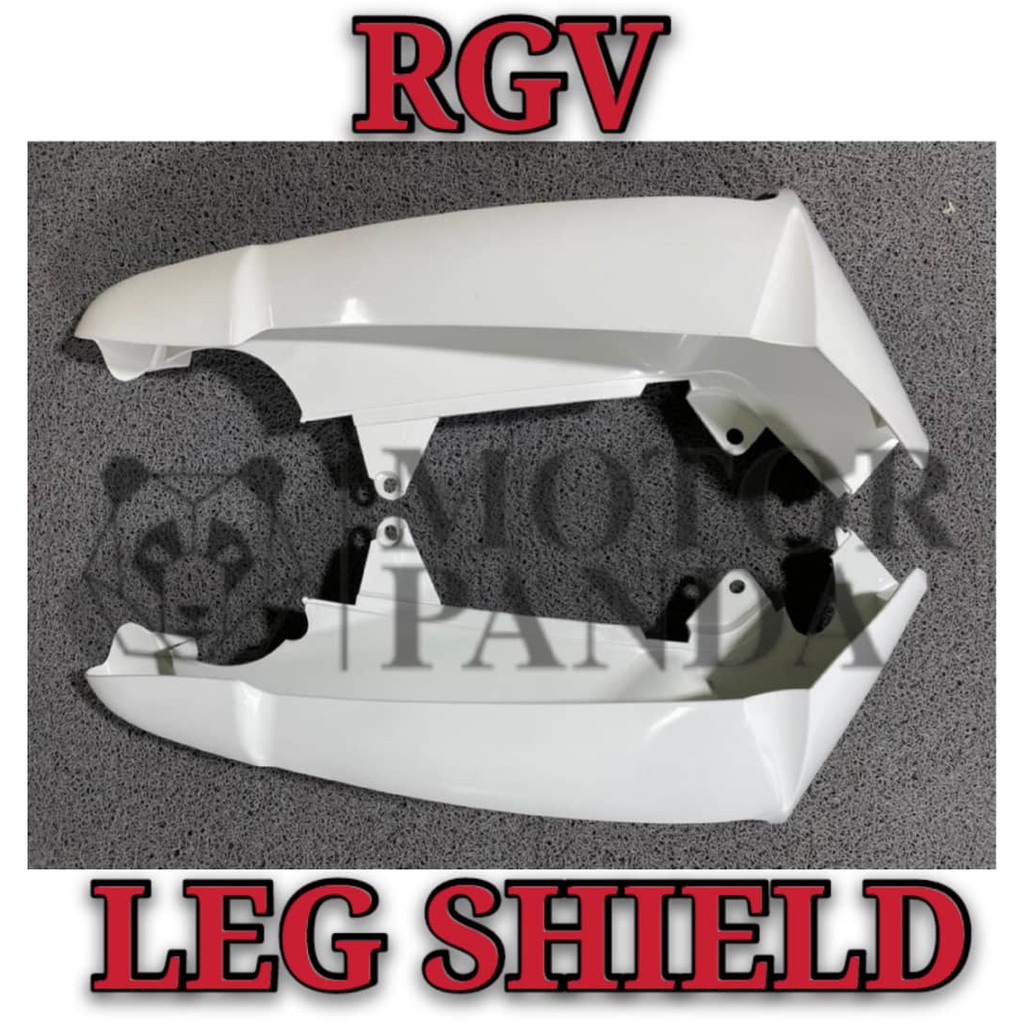 SUZUKI RGV RG110 RG 110 SPORT RGV120 RGV 120 LEGSHIELD KEPOK PUTIH SIDE ...