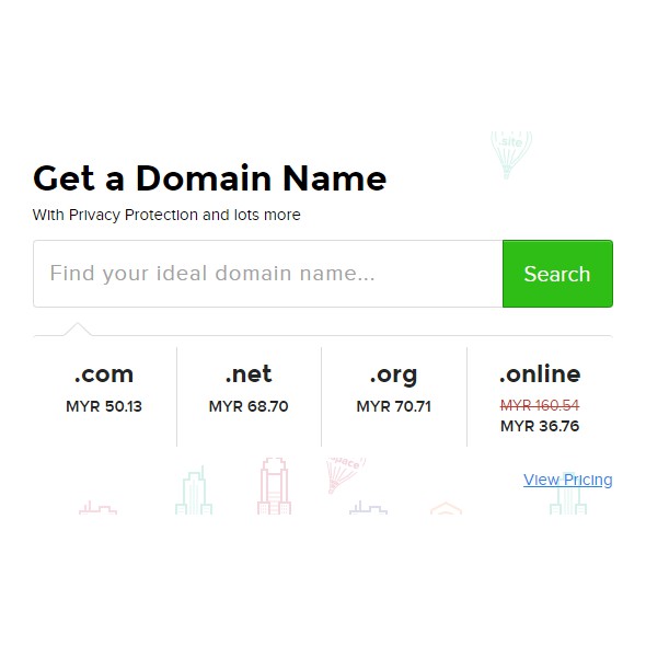 [PROMO] Cheap Domain Name .com .net .org for 1st Year | Shopee Malaysia