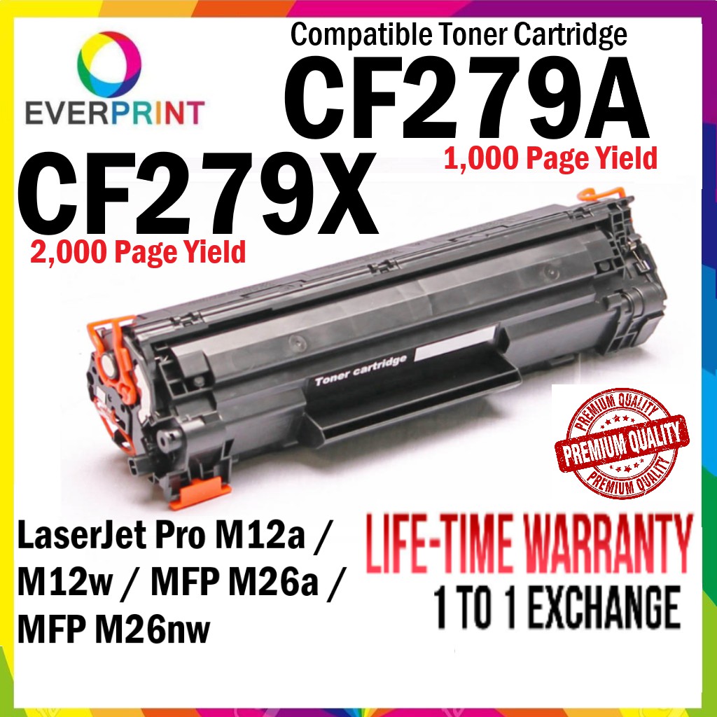 HP CF279A 79A CF279 CF279X 79X 279X Compatible Laser Toner Cartridge ...