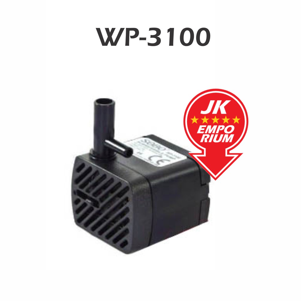 Sobo Mini Submersible Fountain Pump Aquaponic Project WP-3100 WP-3200 WP-3300 WP-3400 WP-3500 ...