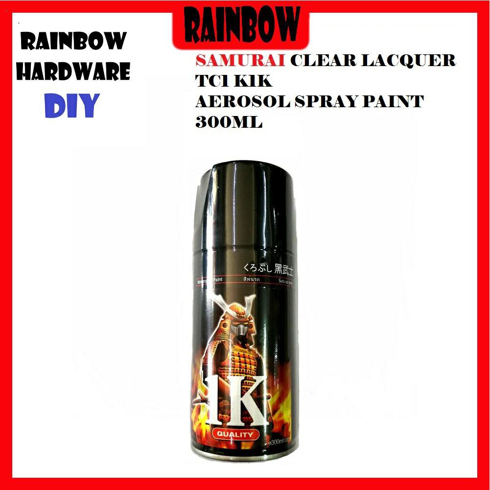 SAMURAI K1K Aerosol Spray Paint Clear 300ml (SABAH DAN SARAWAK TIDAK ...