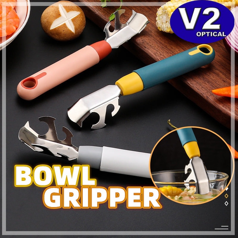 Pan Bowl Gripper Clip Anti-scald Holder Dish Clamp Lifter Stainless ...