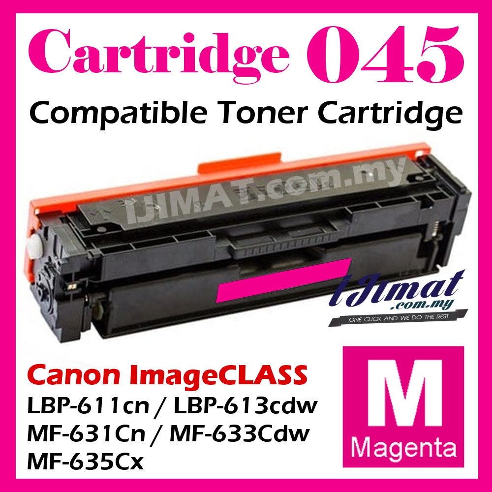 MAGENTA Compatible Toner Canon045 Canon 045 Cartridge 045H CRG LBP ...