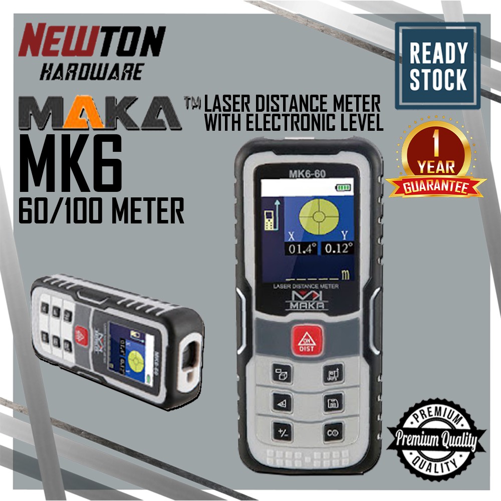 ''MAKA'' LASER DISTANCE METER MK6 (60/100 METER) | Shopee Malaysia