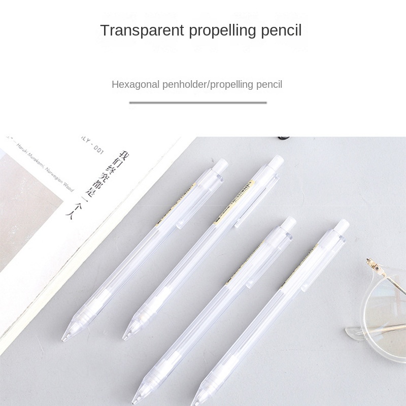 1 Pc Transparent Mechanical Pencil 0.5/0.7mm for Writing Drawing ...