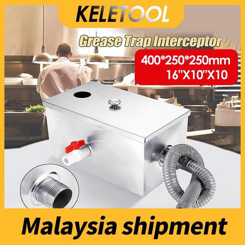 Penapis minyak masak stainless steel grease trap kitchen oil trap waste ...