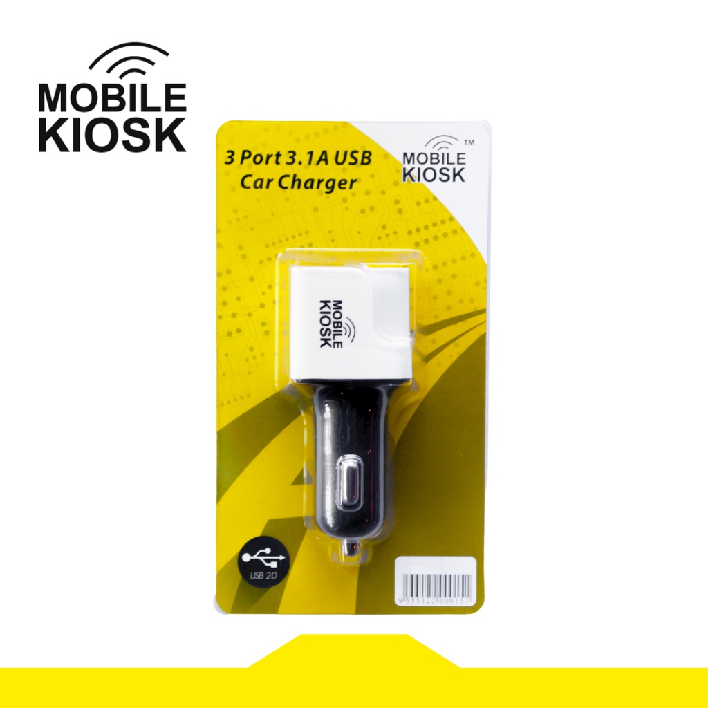 MOBILE KIOSK 3 Port 3.1A USB Car Charger (3 PORT USB) for Busy ...