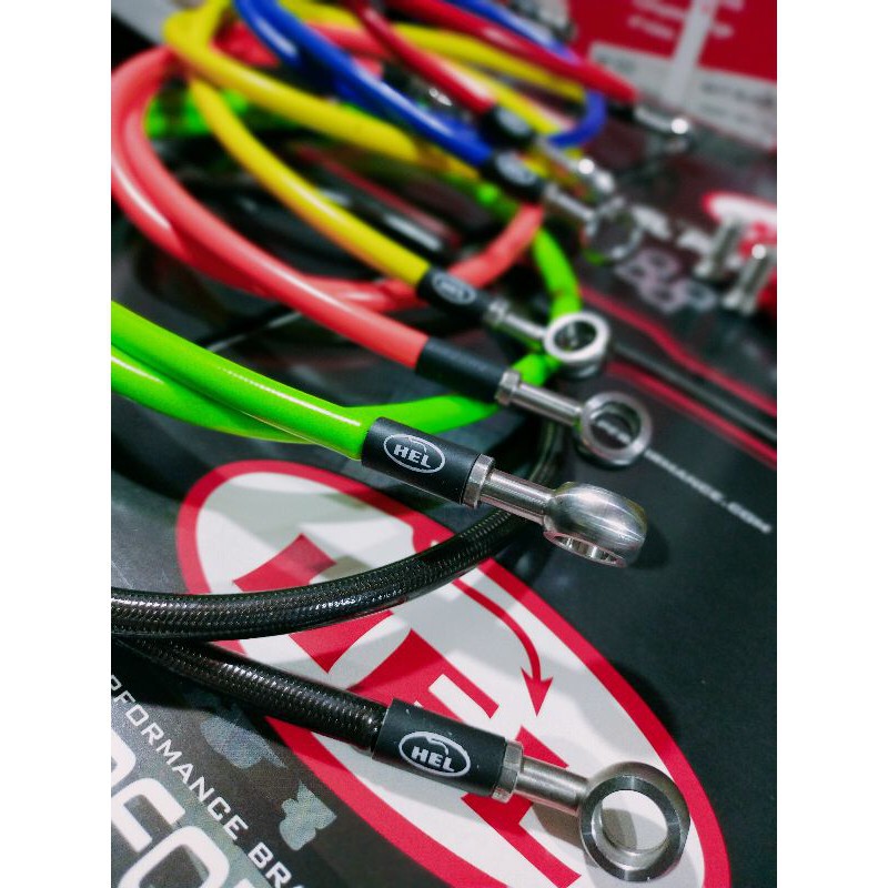 HEL PERFORMANCE BRAKE HOSE SET 100% ORIGINAL RS150 Y15 Y16 125Z R15 ...