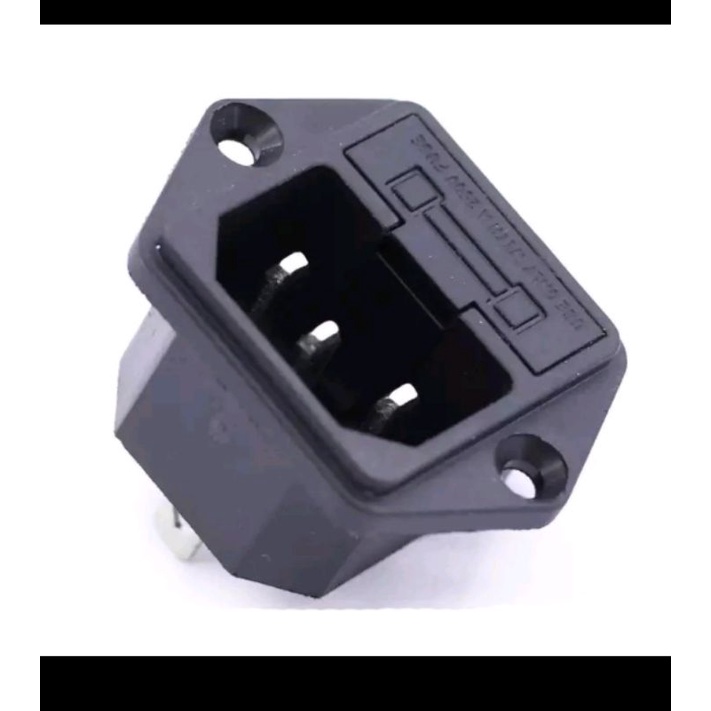 3-pin power Jack with fuse. | Shopee Malaysia
