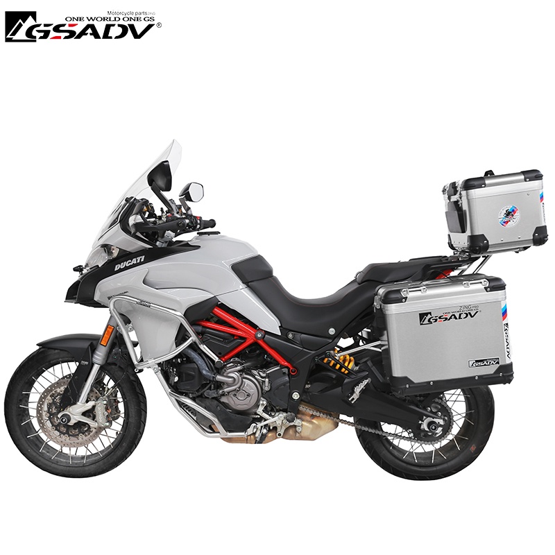 GSADV Ducati Multistrada 950 Motorcycle Top Box Aluminium & Side Box ...
