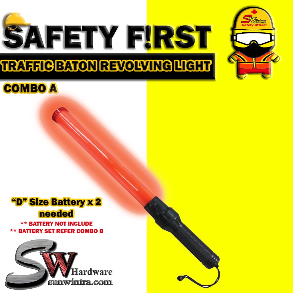 SW Hardware High Quality Traffic Baton REF Baton Revolving Light ...