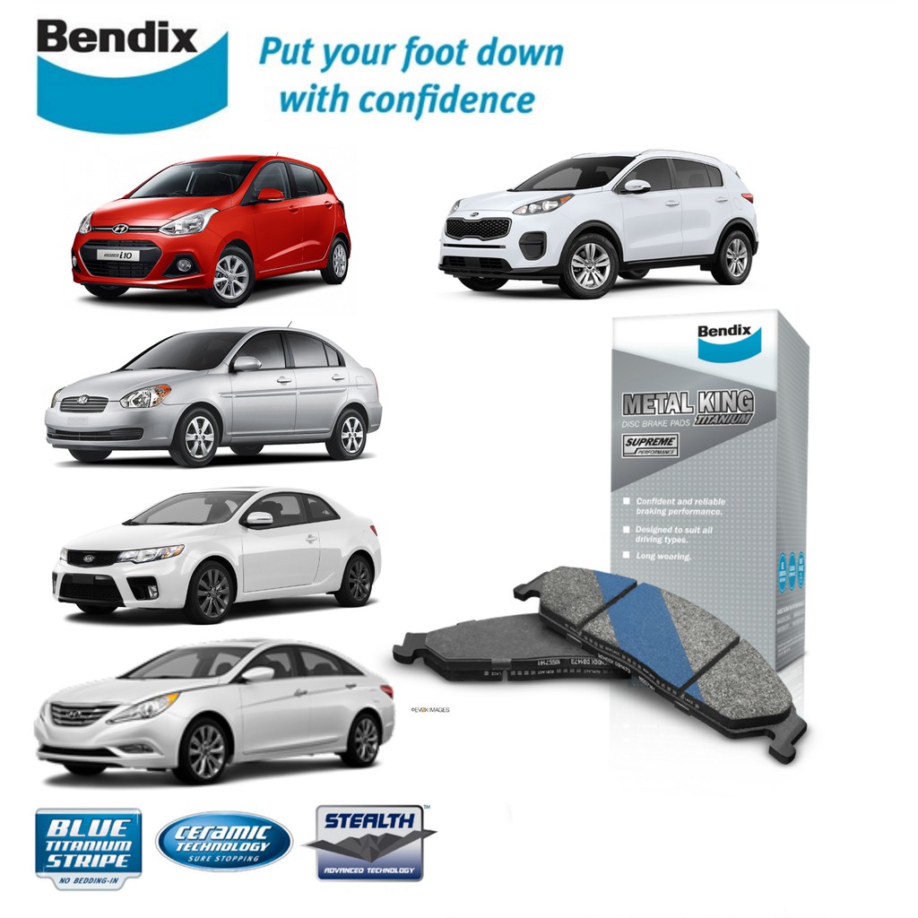 Original Bendix DB1943MKT Rear Brake Pad - Kia Forte/ Sportage SL ...