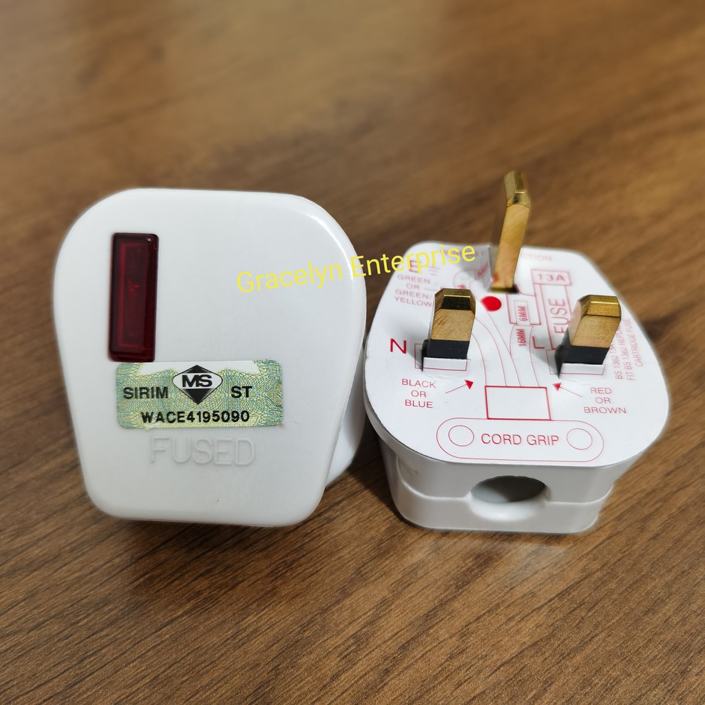 NNE 13A Plug Top With Neon Light (SIRIM) | Shopee Malaysia