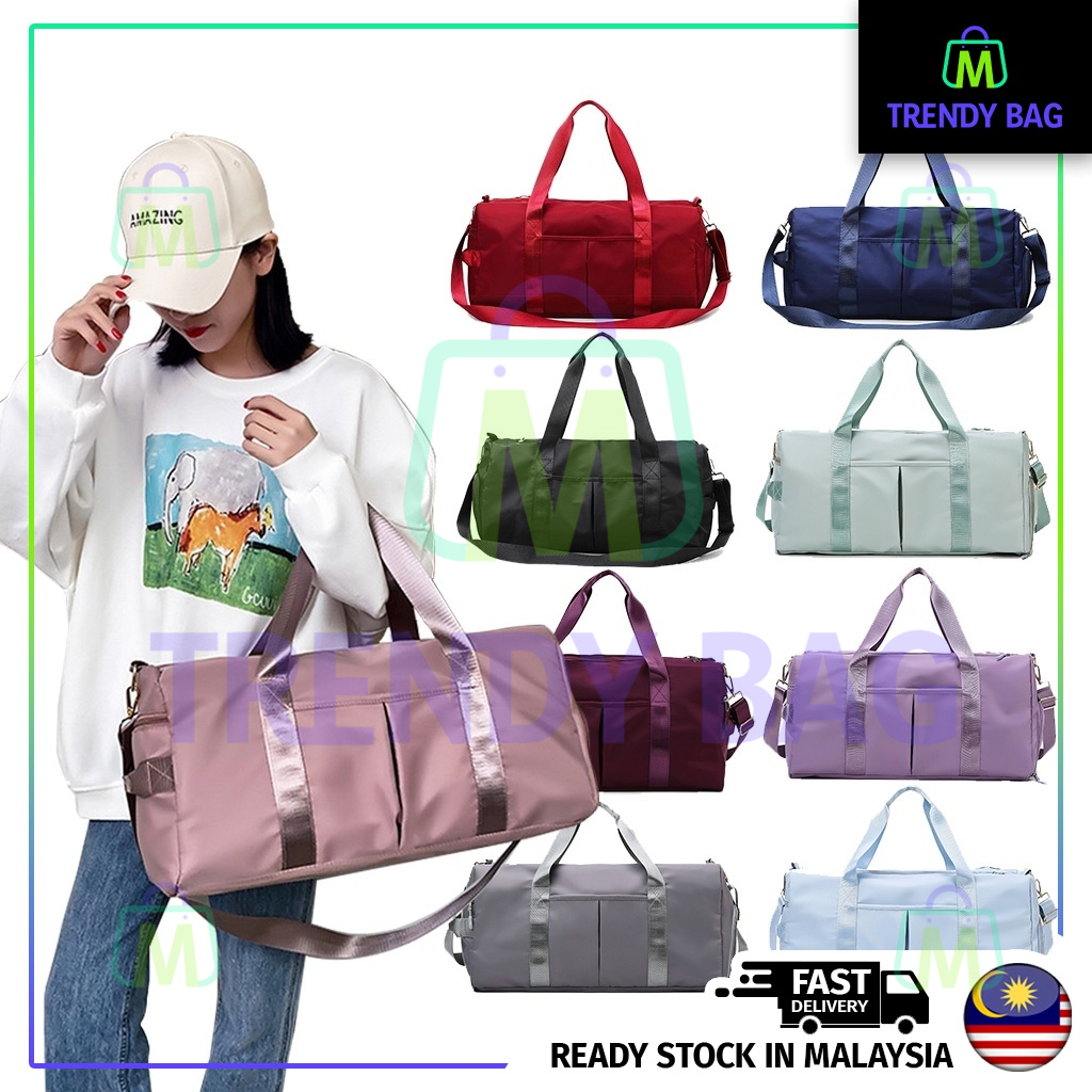 Travel Duffle Bag Waterproof Dry & Wet Gym Bag Sport Bag with Shoe ...