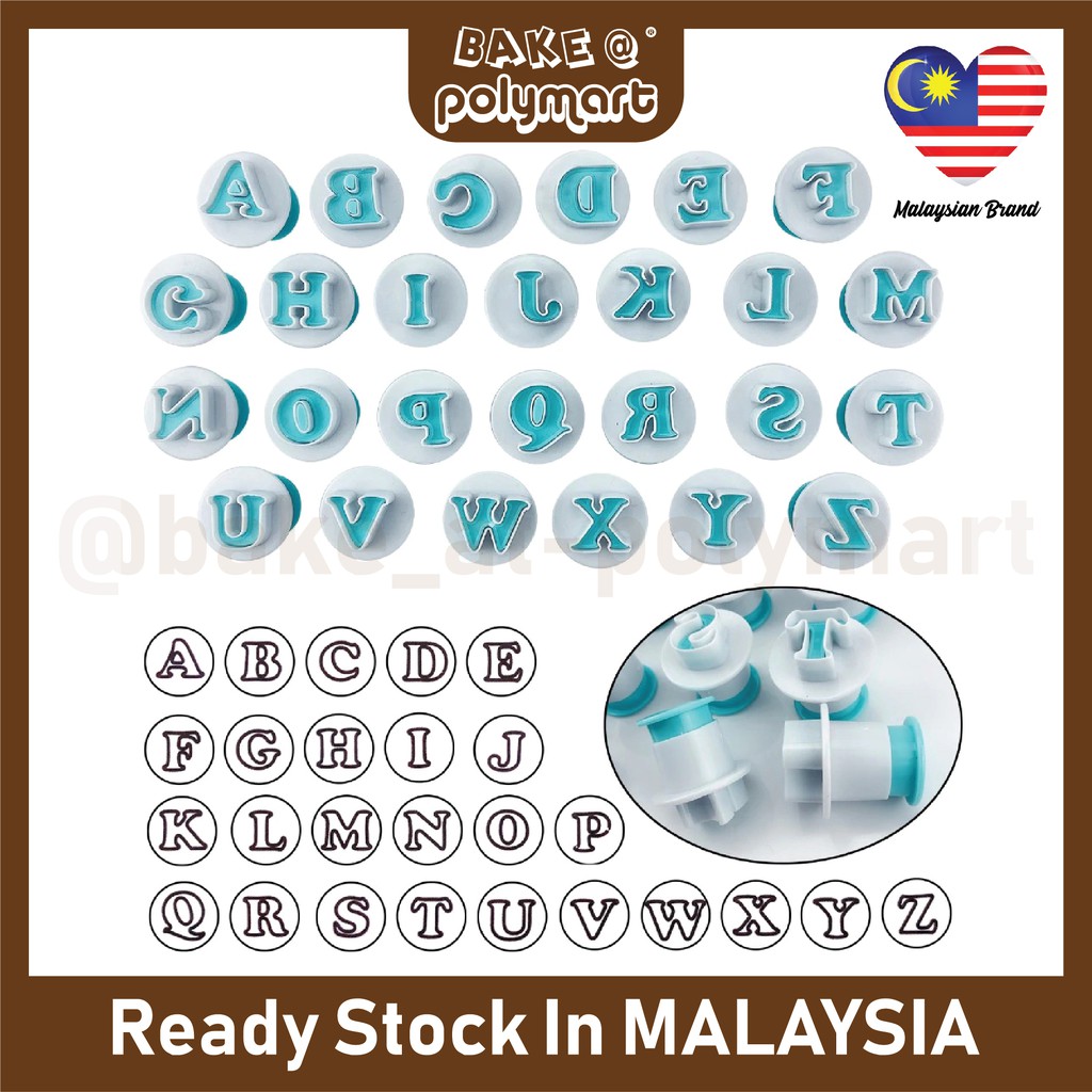 Push Easy Mini Uppercase Alphabet Cutters 26Pcs | Shopee Malaysia