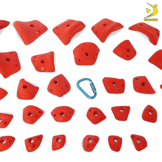 ENTRE-PRISES LEAD SETTING 40 Rock Wall Climbing Hand Hold Set Indoor ...