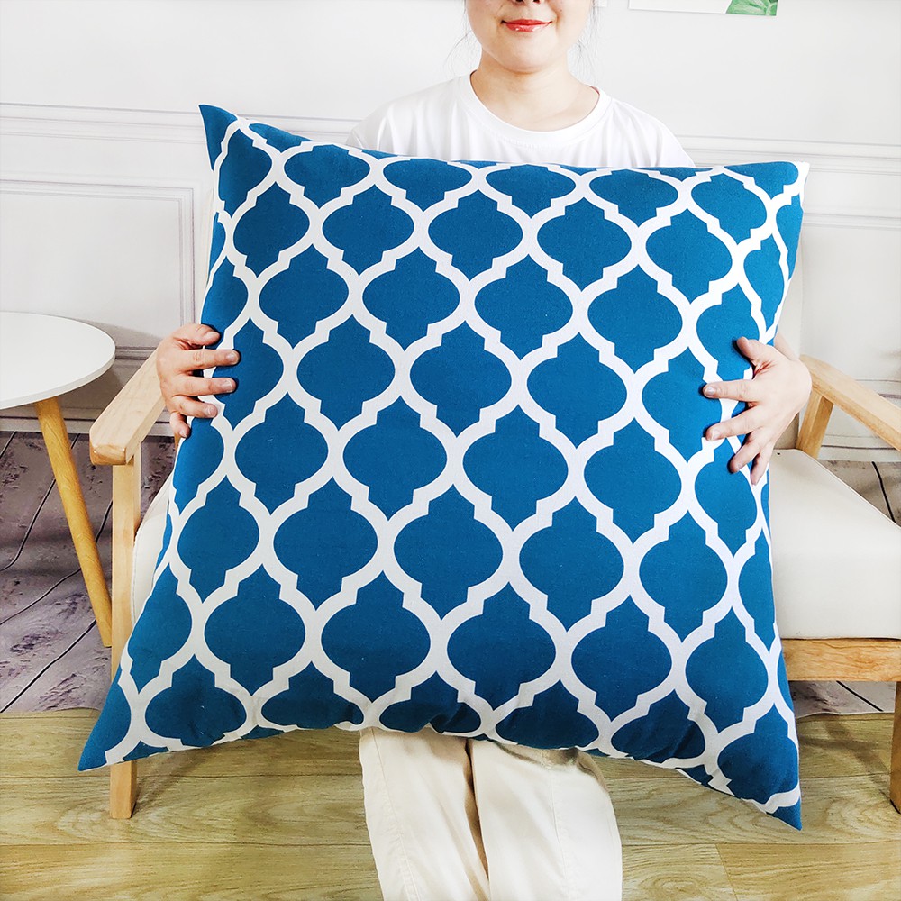 Throw pillow Cover Canvas Big Pillowcase Sofa Living Room Large Cushion ...