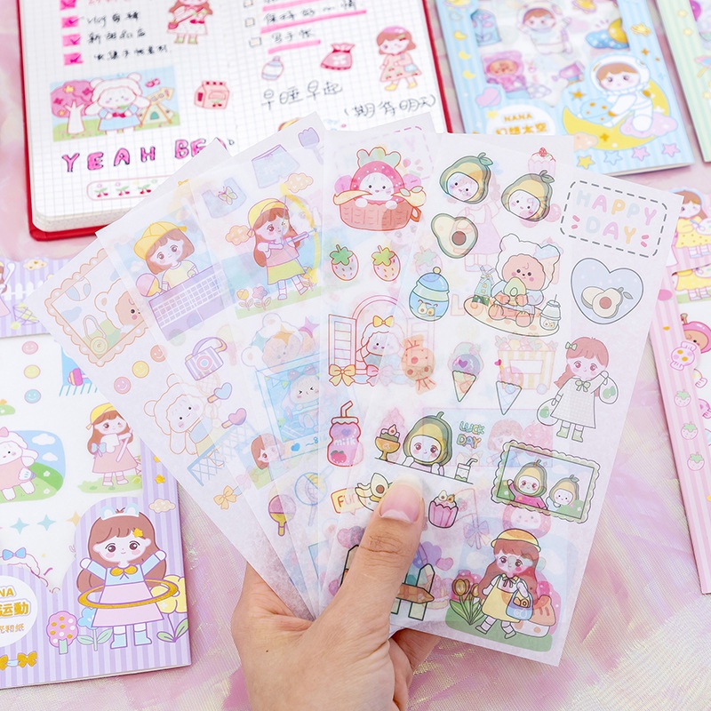 Sticker contains 4 sheets/sticker label | Shopee Malaysia