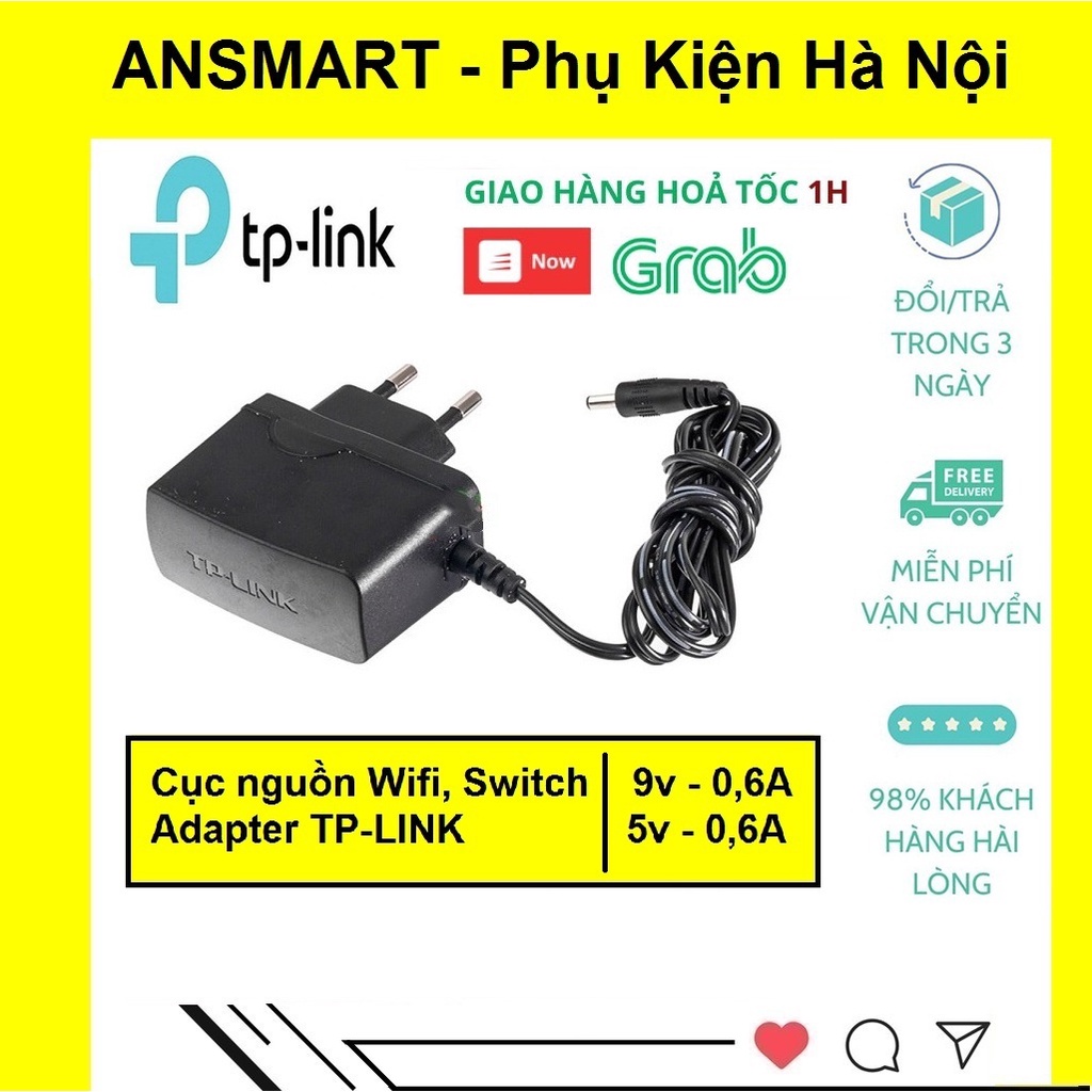 Tp-link wifi Power Supply 5V 9V - 0.6A ZIN ADAPTER - POWER SUPPLY for ...