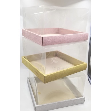 Shining Window Box/Transparent Kotak Kuih/kotak Hantaran/Cake Box/kotak ...