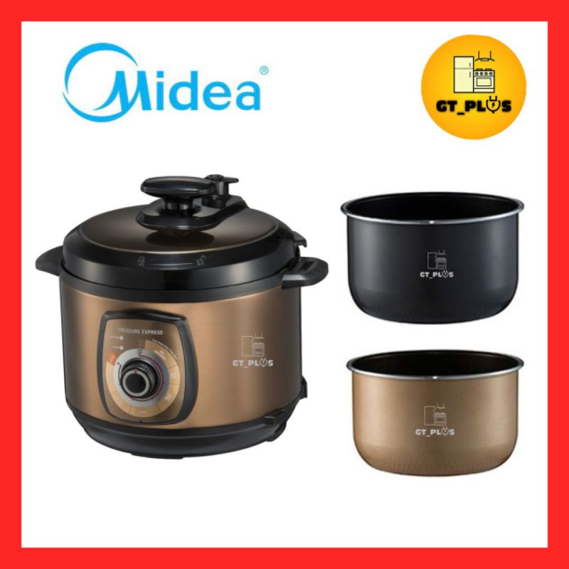 Midea MY-CH502A 5.0Litres Pressure Cooker with Dual Inner Pot MY-CH 502 A / Midea MY-SS50B 5L ...