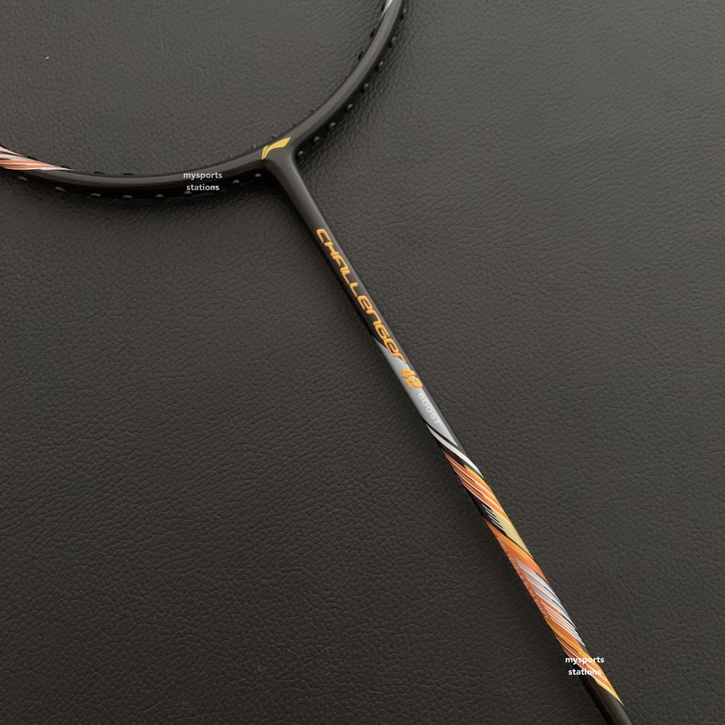LI-NING Challenger 42 Boost 4UG6 (For Smash) Black-Red Badminton Racket ...