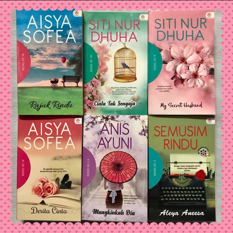 NOVEL MELAYU ANIS AYUNI ALEYA ANEESA AISYA SOFEA SITI NUR DHUHA DERITA CINTA SEMUSIM RINDU RAJUK ...
