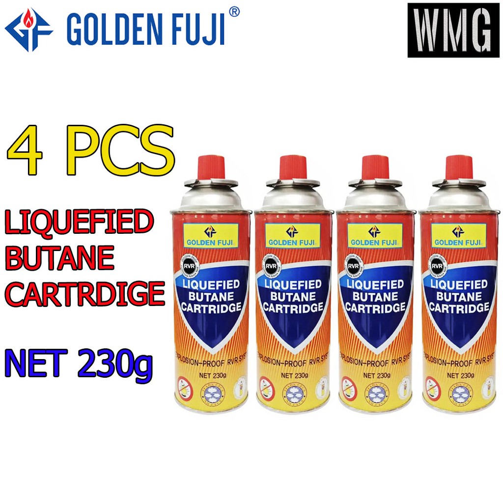 (4pcs) Golden Fuji Butane Fuel Cartridge (230g) | Shopee Malaysia