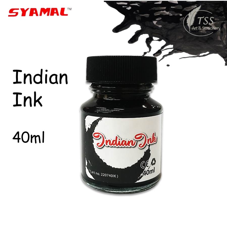 Syamal Indian Ink, 40ml Bottle, Black Indian Drawing Ink, comic ...