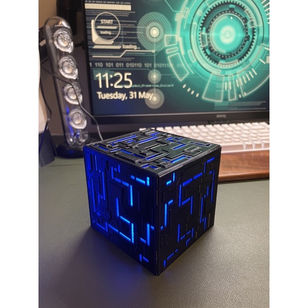 3D Printed LED Light Cube (RGB Light, Gaming Light, Table Lamp ...