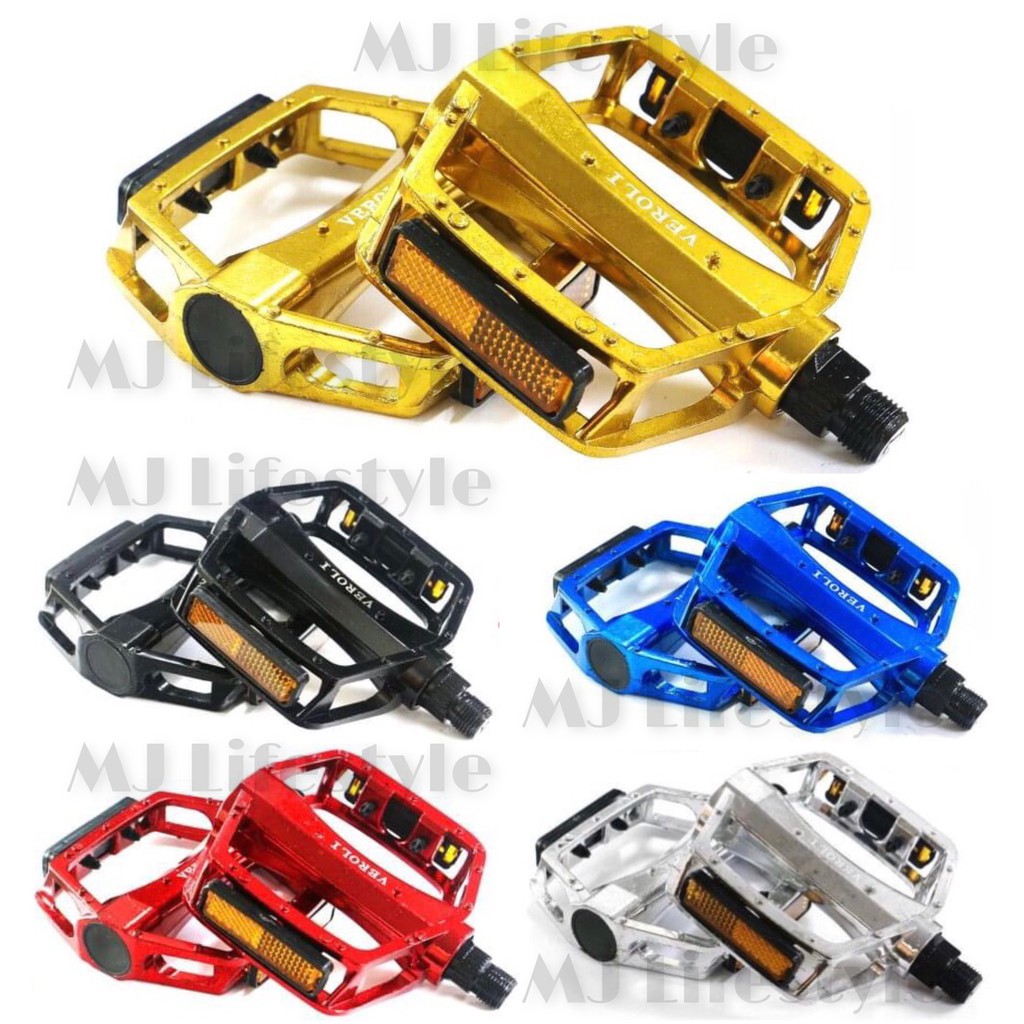 TAIWAN VEROLI BICYCLE ALLOY PEDAL 1/2” 9/16” WITH BEARING ALUMINIUM ...