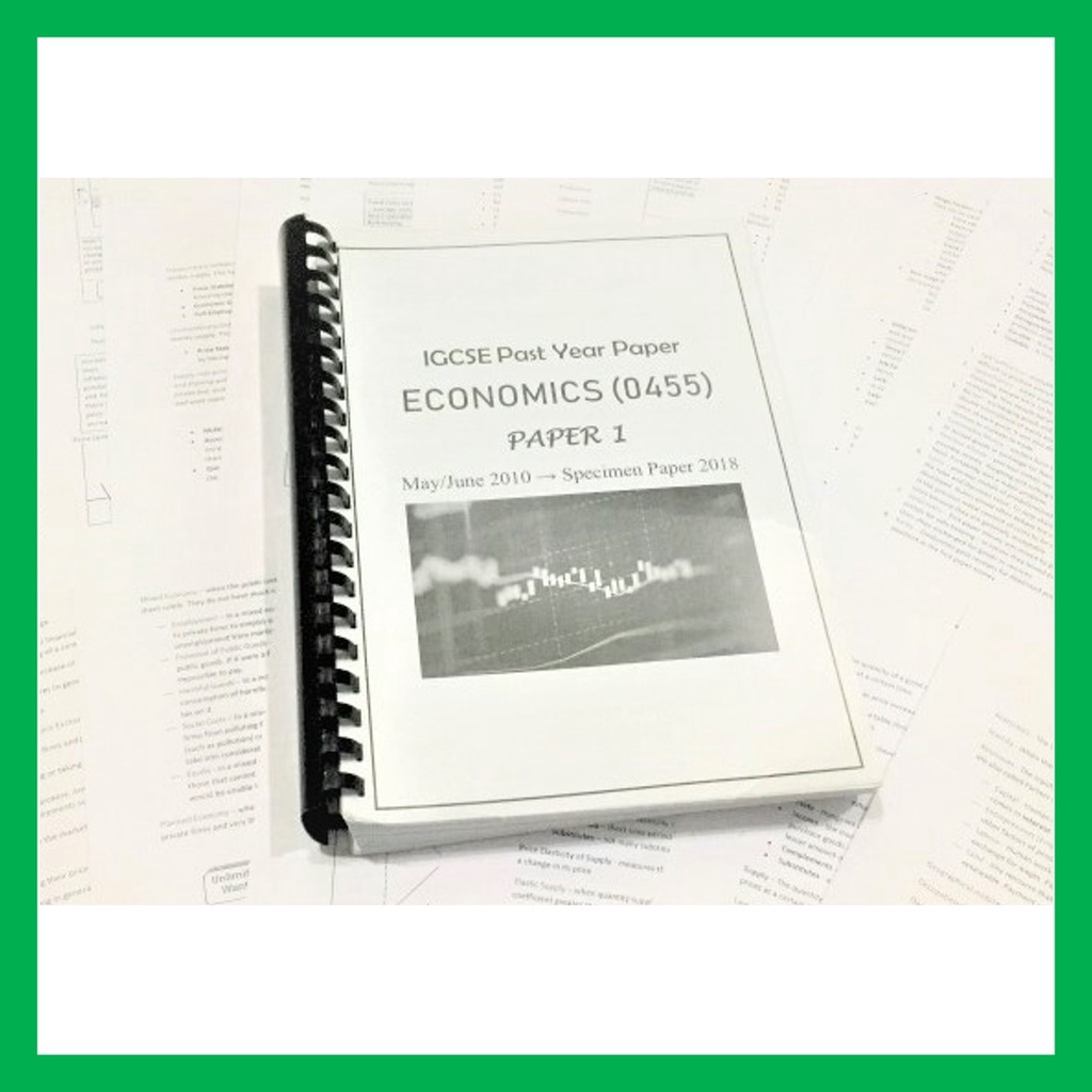 [READY STOCK] Cambridge IGCSE Economics (0455) Past Exam Papers (Paper ...