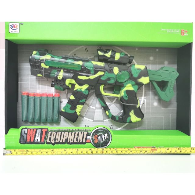 Swat soft bullet toys gun Swat pistol mainan peluru lembut | Shopee ...