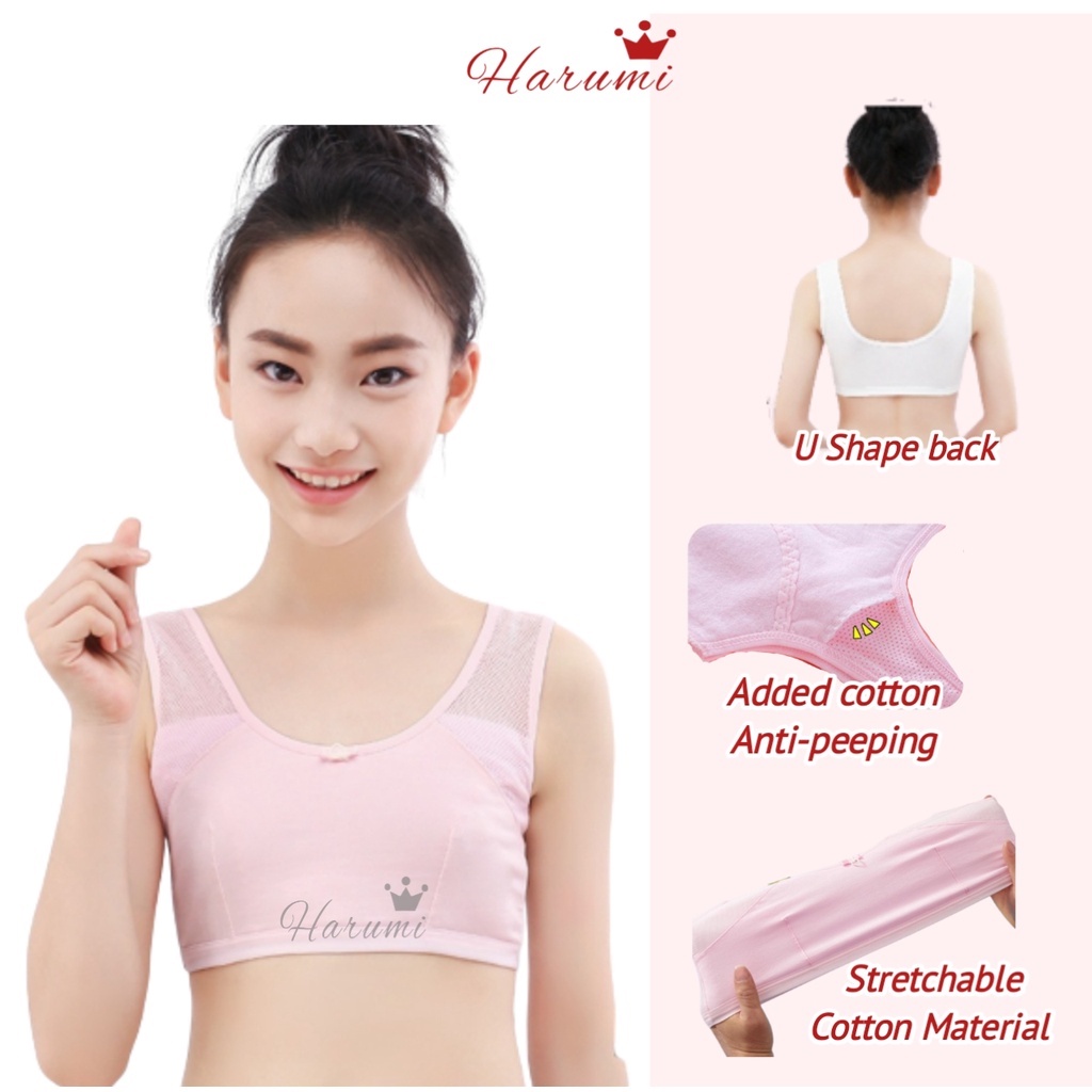 [Stage 2] Teenager Bra Cotton Soft Training Bra Budak Perempuan bra ...