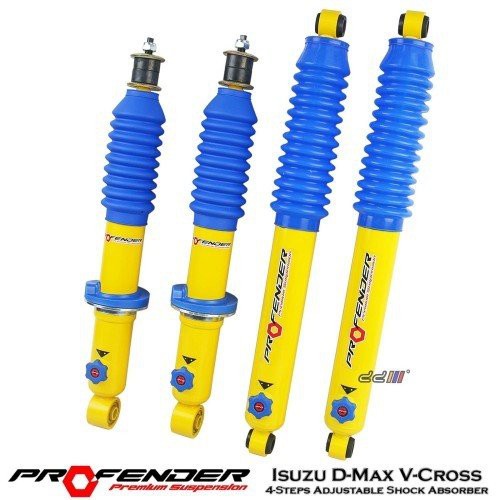 Profender 4 Step Adjustable Shock Absorber For Isuzu Dmax V-Cross 4WD ...