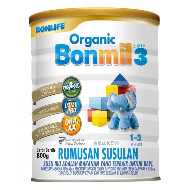 Bonlife Organic - Bonmil Step 3 for 1-3year (800g) | Shopee Malaysia