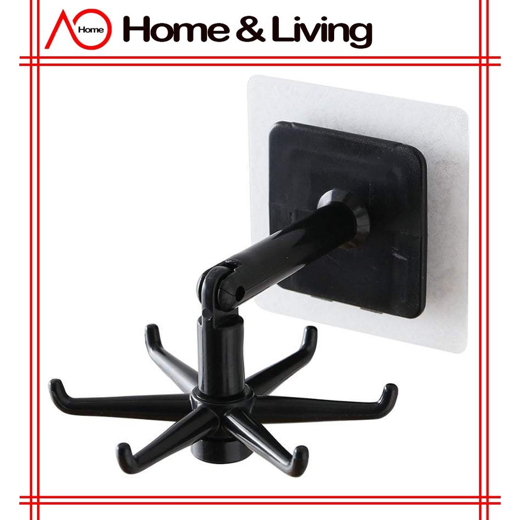 AO Home Inverted Rotating Kitchen Roof Wall Hanging 6 claw 360 degree ...