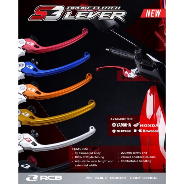 RCB S3 brakelever for Honda ADV 150 and PCX 160 and ADV 160 | Shopee Malaysia