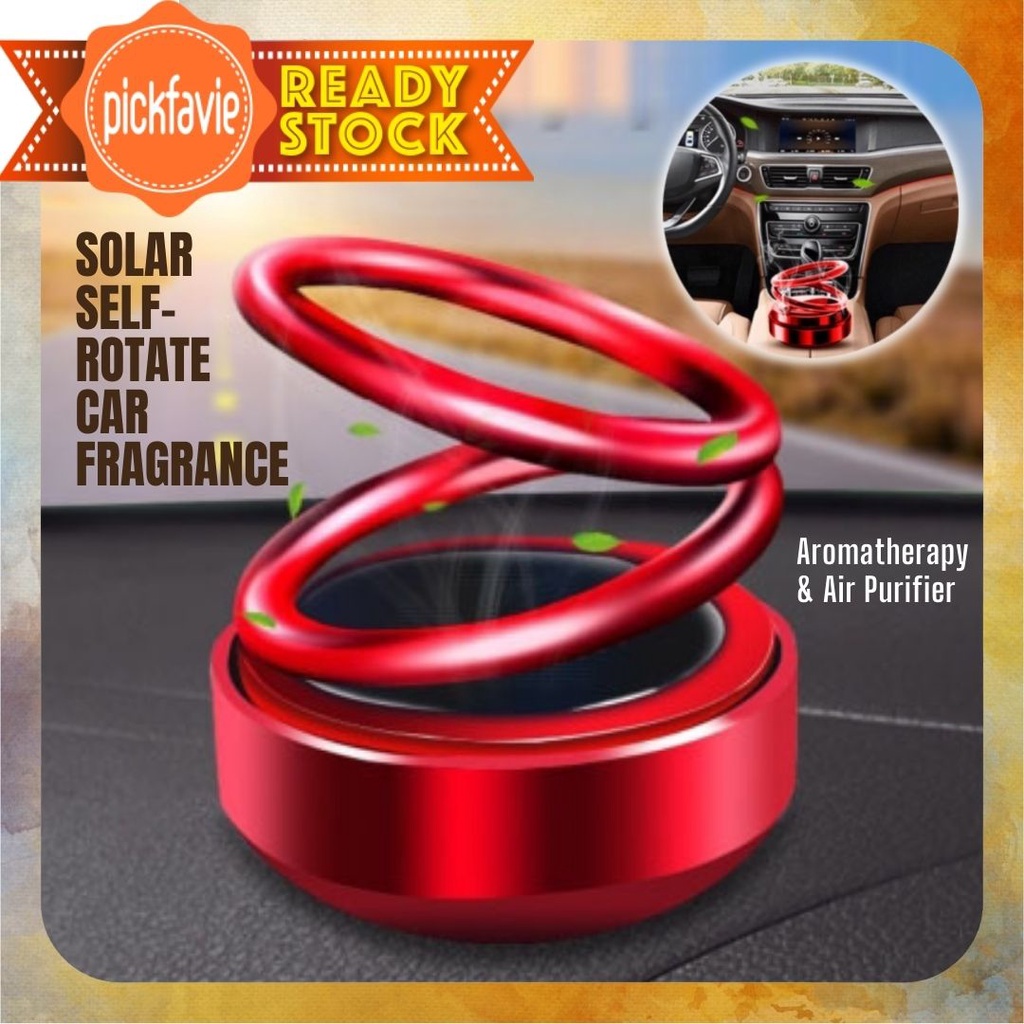 Car Solar Self Rotation Fragrance Solar Suspension Rotary Car Fragrance ...