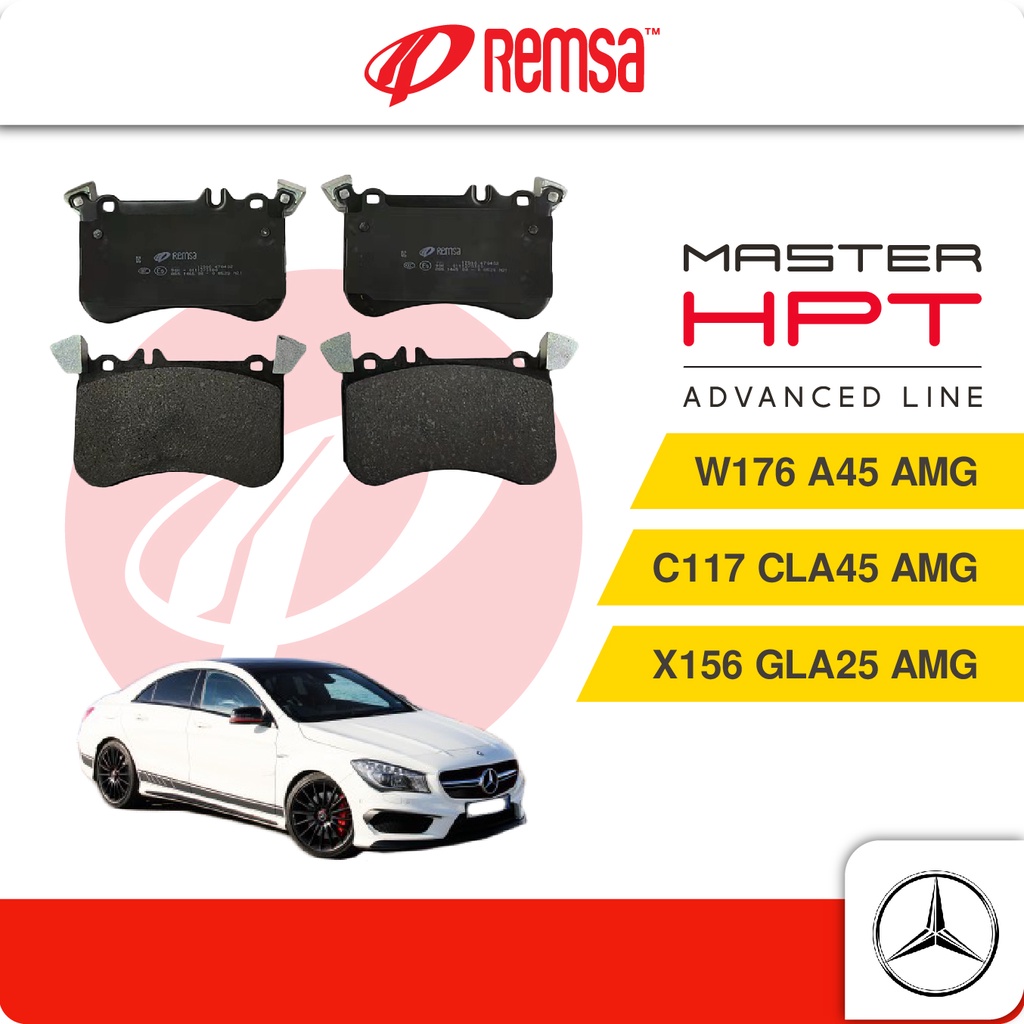 REMSA Front Brake Pads (1 set) - Compatible with Mercedes W176 A45 AMG ...