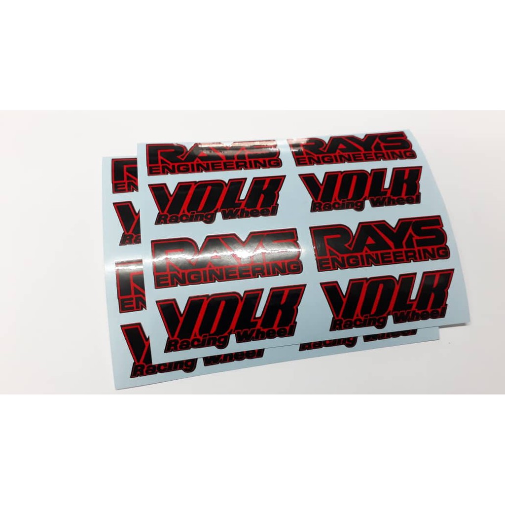 TE37 Volk Racing Sticker Ready Stock! | Shopee Malaysia