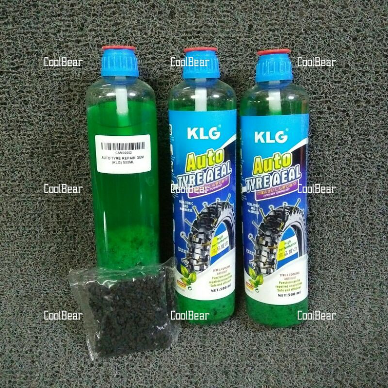 [CBe] Gam Tayar Tubeless KLG 500ml Ubat Auto Repair Tyre Sealer Anti ...