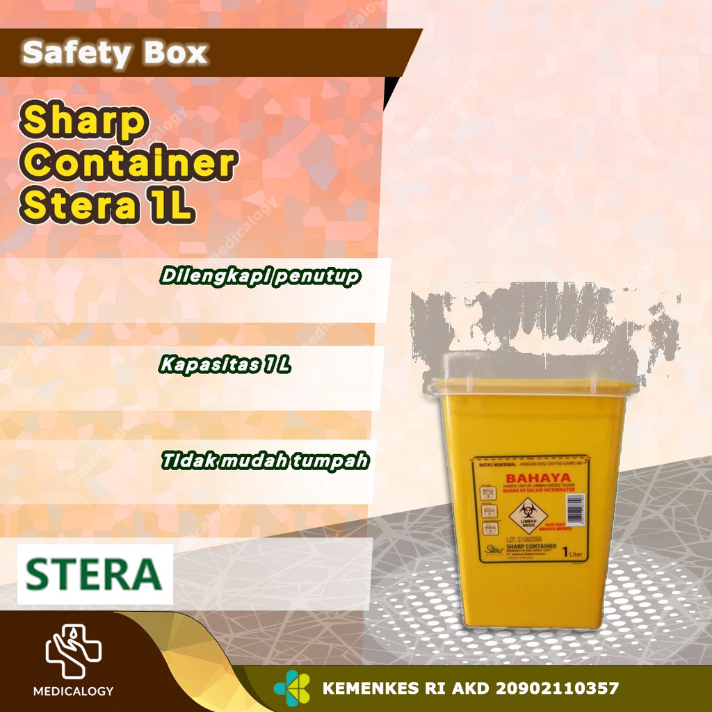 Sharp Container 1 Liter Stera Medical Trash Can | Shopee Malaysia