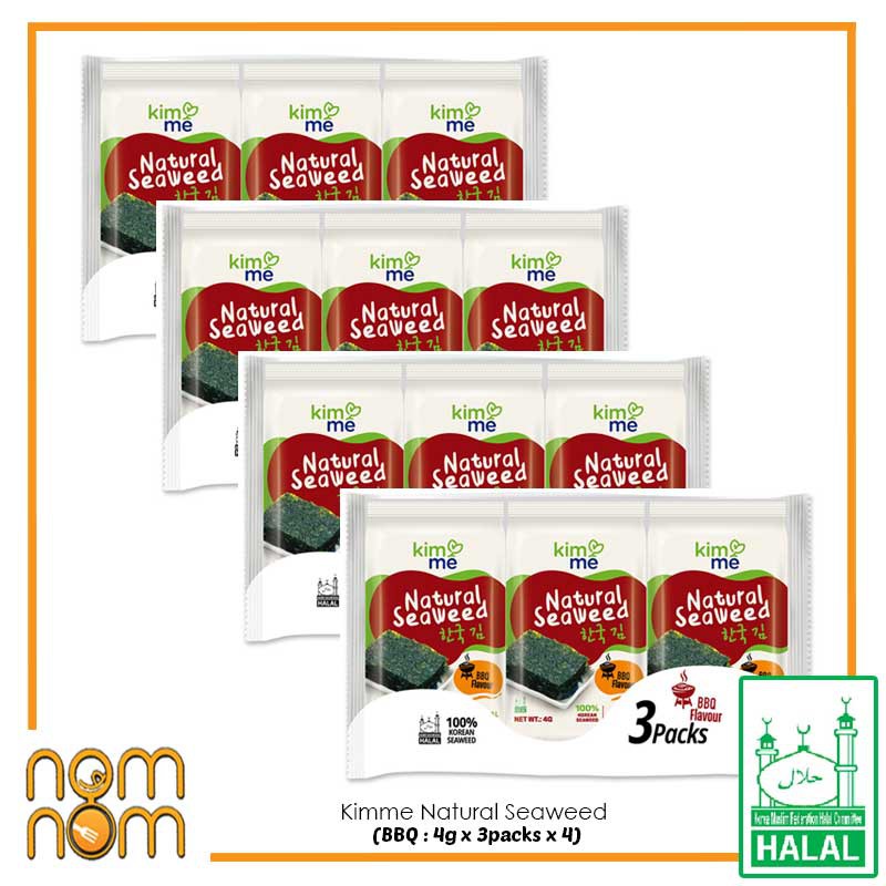 [HALAL] KCK, Kimme & Mr.KIM Seaweed Snack [3 in 1 Pack] x 4 Packs Nomnomallday Korean Seaweed ...