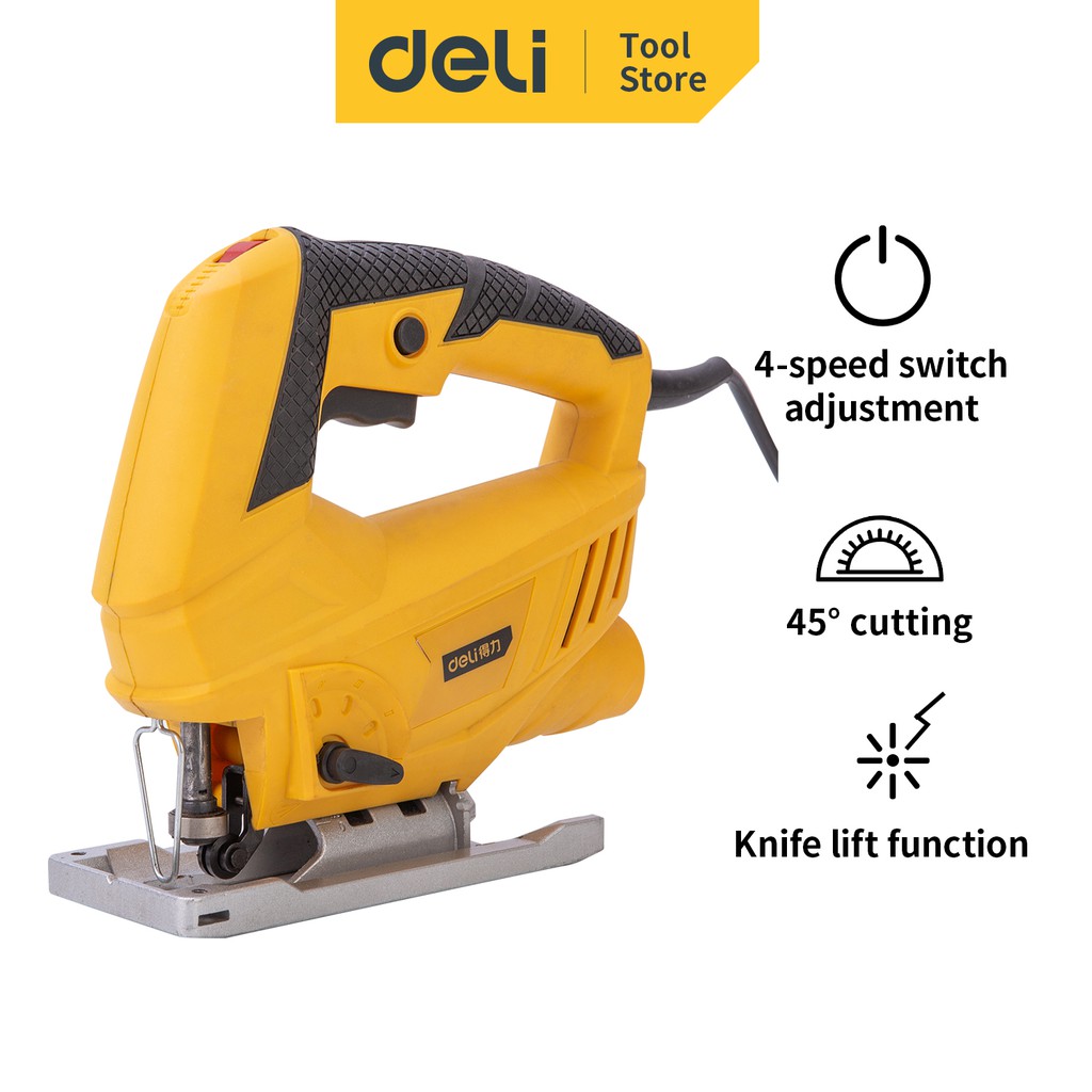 Deli Tools Jig Saw 220V/600W Adjustable Speed Switch Knife Lift ...