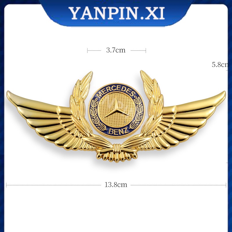 Mercedes Benz Car Metal Wings 3D Three-Dimensional Personality Modified ...