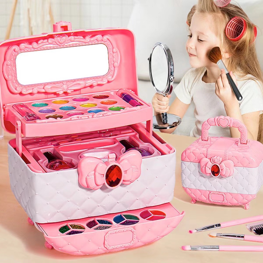 MaFaBabe Cute Girls Princess Pretend Makeup Set Kids Cosmetic Kit Toys ...