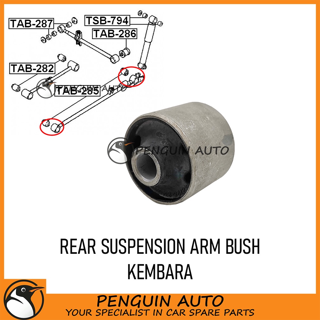 PERODUA KEMBARA REAR SUSPENSION ARM BUSH IRON 48727-87403 | Shopee Malaysia