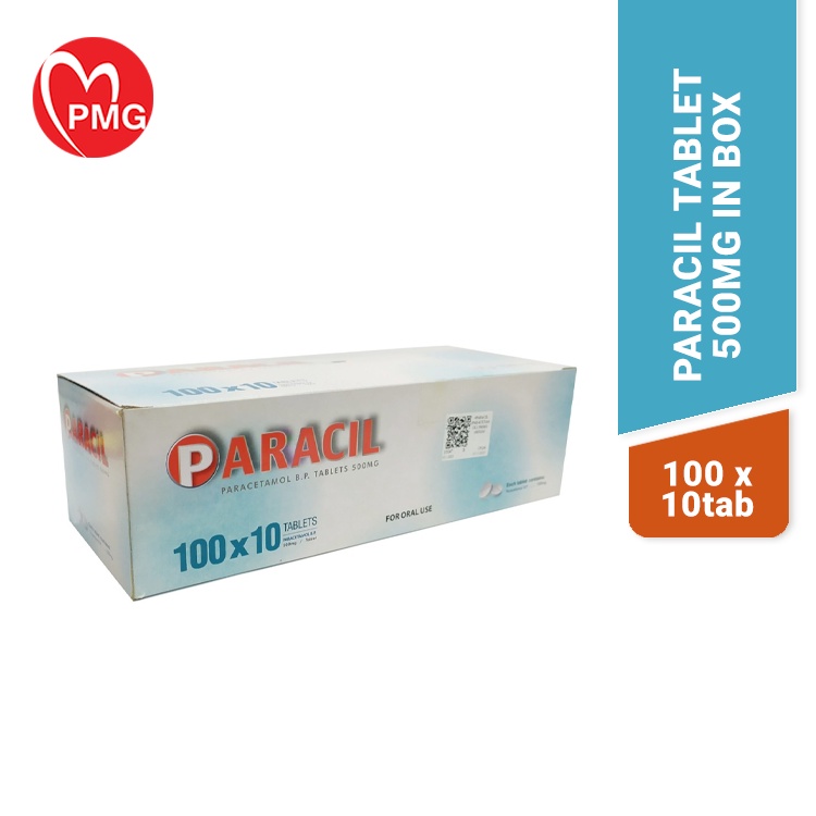 [PMG PHARMACY] Paracil Tablet 500mg in Box - pain killer | Shopee Malaysia